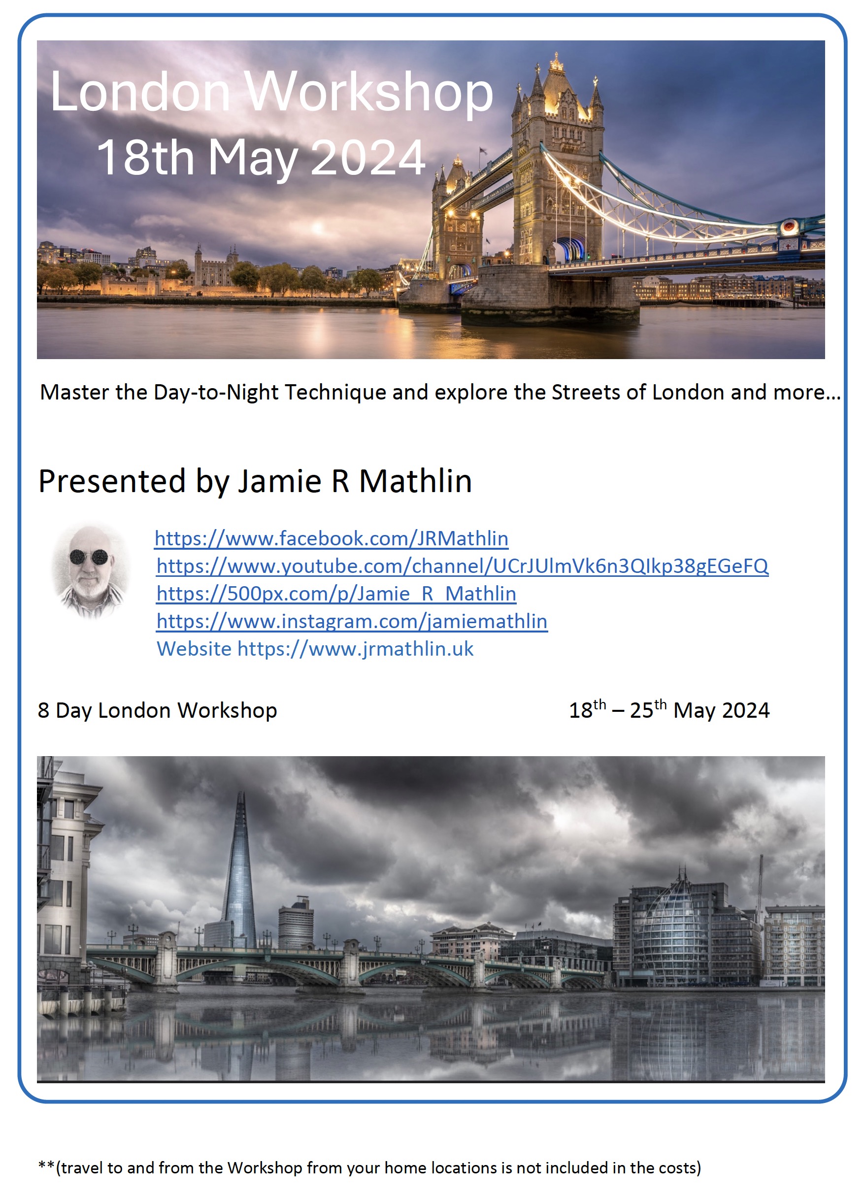 London Workshop May 2024 | Jamie R Mathlin Photography